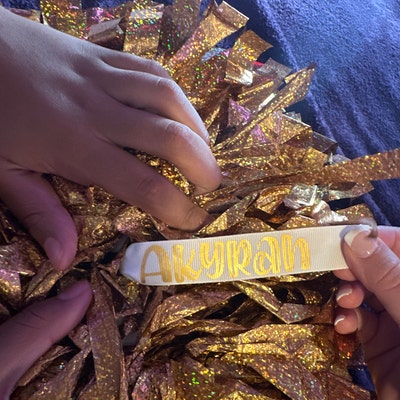 Personalized Pom Pom Name Tags for Cheerleading or Dance. - Etsy