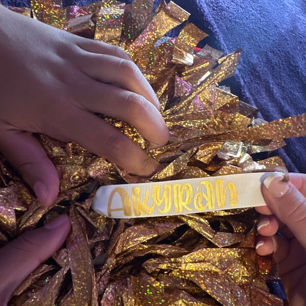 Personalized Pom Pom Name Tags for Cheerleading or Dance. - Etsy