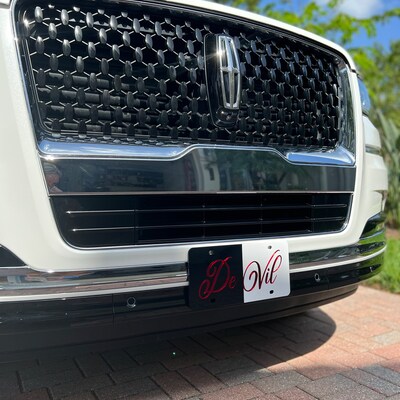 Cruella Devil Inspired License Plate New Black, White, and Red - Etsy