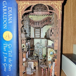 Magic Library Book Nook Diorama 3D Wooden Puzzle Induction - Etsy