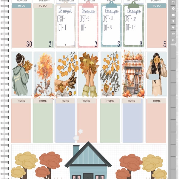 School Days Digital Planner Stickers | Goodnotes, iPad and Android ...
