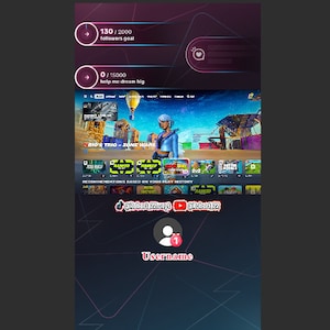 Custom Animated Name Overlay OBS, Streamlabs, Twitch, Youtube, Tiktok - Etsy