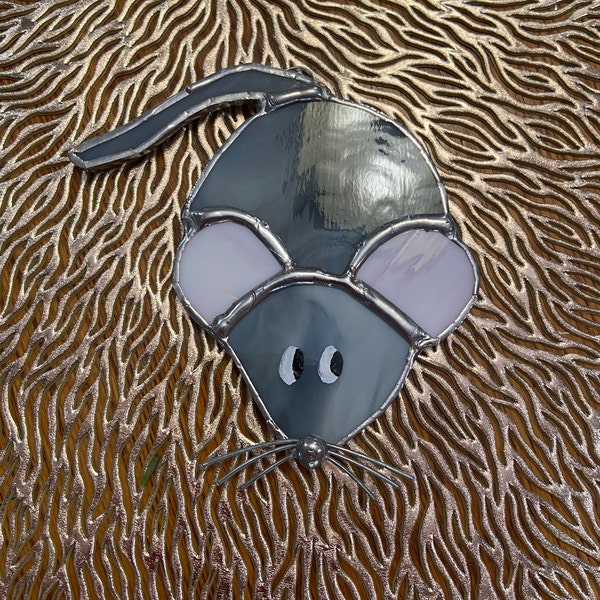 Stained Glass Mouse - Etsy