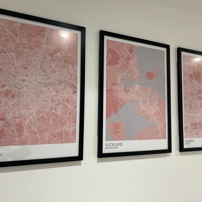 Doha, Qatar Map Art Print Many Styles Art Quality Paper Fast Delivery ...