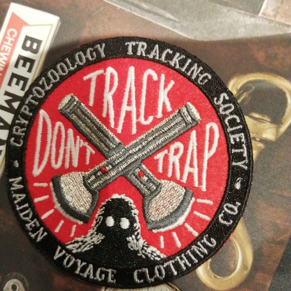 Track Don't Trap Patch (glow in the Dark) - Cryptozoology Tracking ...