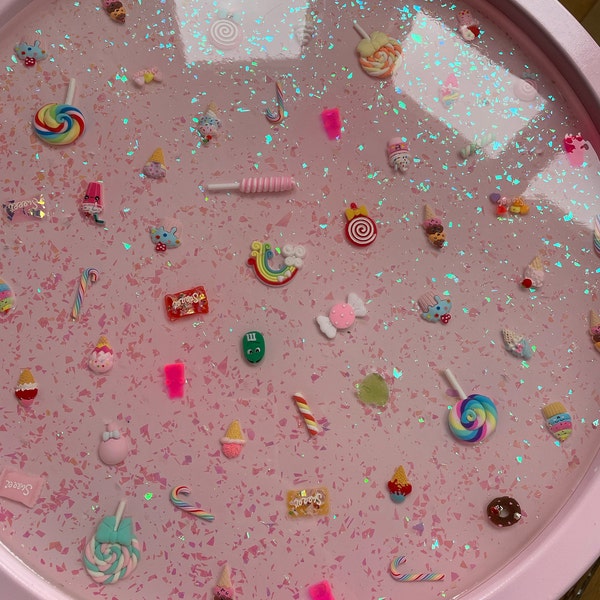 Pink Candy Table, Pink Coffee Table, Epoxy Side Table - Etsy