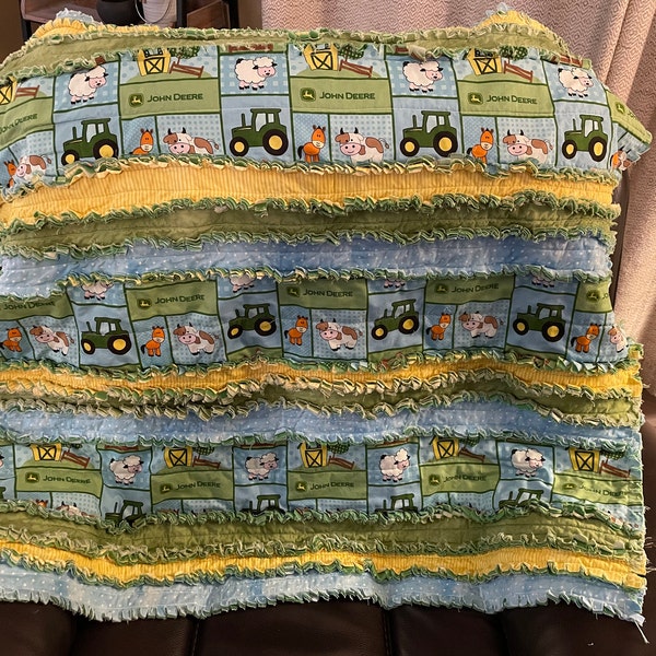 Pattern American Flag Rag Quilt - Etsy