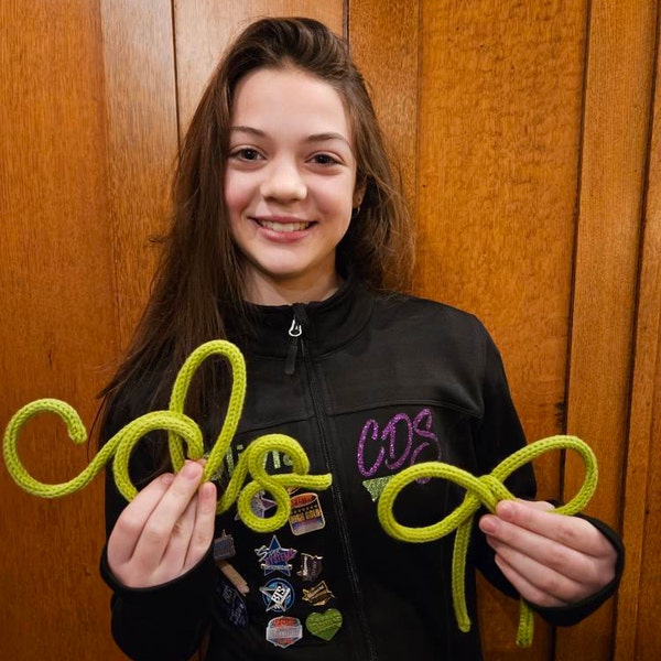 Girlhood Sign, Baby Girl Nursery Sign, Custom Knitted Wire Sign, Girls ...