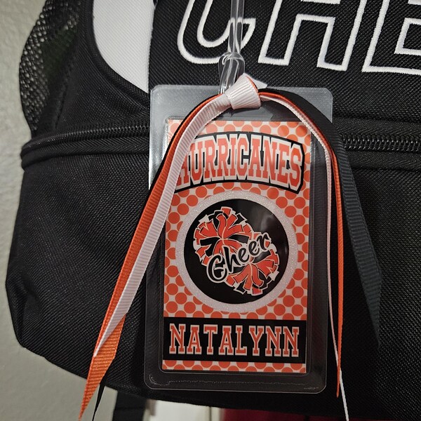 Personalized Cheer and Dance Bag Tags, Cheer Gifts, Cheerleading Bag ...