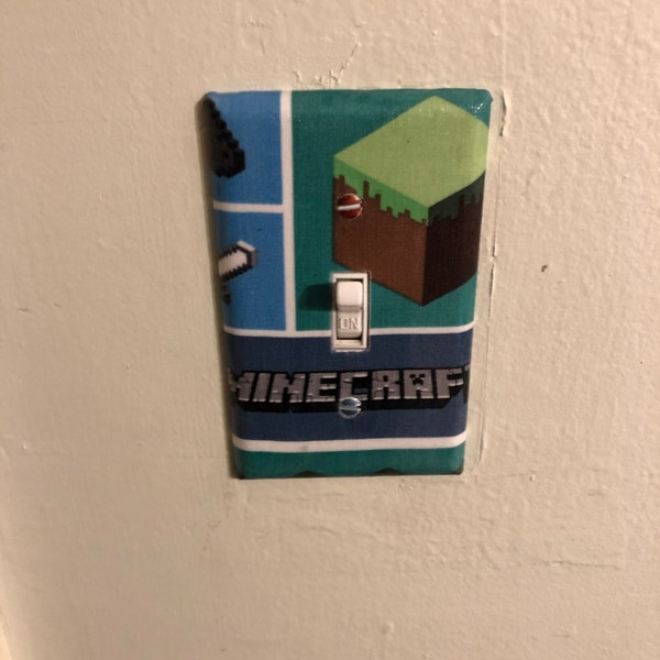 Minecraft Light Switch Cover Outlet Cover Wall Decor Room Decor ...