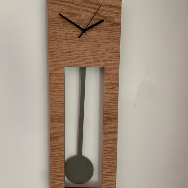 Bluntly Modern Design - Wooden Grandfather Pendulum - Wall Clock ...