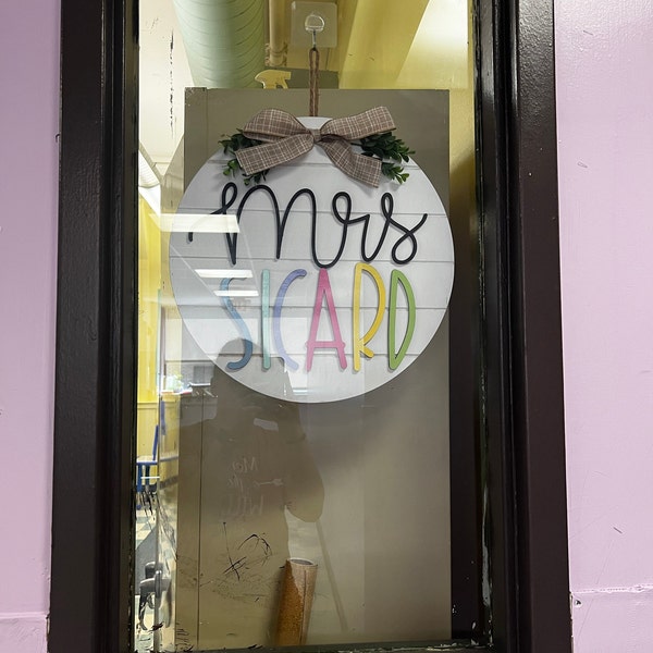 Teacher Gift,3d Cut Name Sign Classroom Decor- Teacher Graduation Gift ...