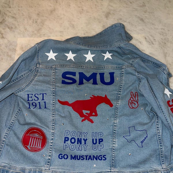 Custom University Jean Jacket. Unique to Buyers Style - Etsy