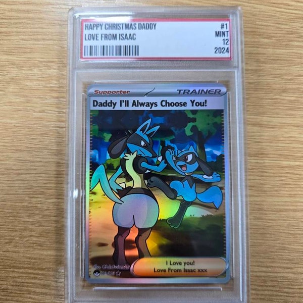 Customisable Family Celebration Trading Card | Father's Day, Mother's ...