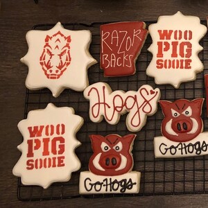 Razorback With Plaque Cookie Cutter (designed by Stephanie Reeves ...
