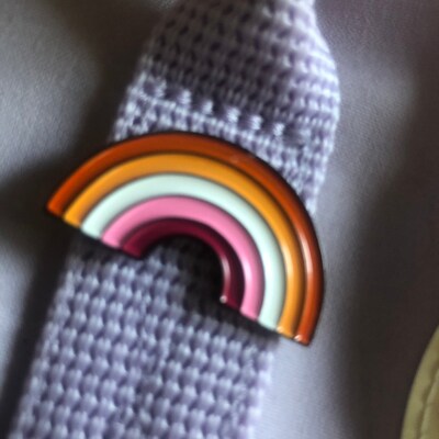 SECONDS Lesbian Rainbow Enamel Pin Lesbian Pin, Lesbian Pride, Lapel ...