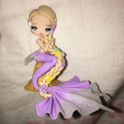 Statuette Rapunzel Polymer Clay Fimo - Etsy