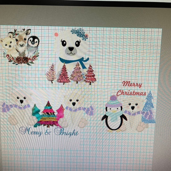 Polar Bear Clipart, Penguin Clipart, Bear Clip Art, Winter, Printable ...