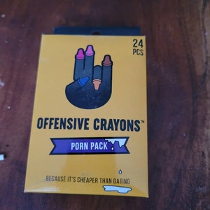 Offensive Crayons: Pot Pack Funny Gag Gift Sarcastic Humor - Etsy