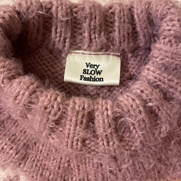The 'joy' Sweater Adult Chunky Easy Beginner Knitting Scrap Rainbow ...