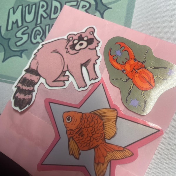 Goldfish Star Sticker | Glossy and Waterproof - Etsy