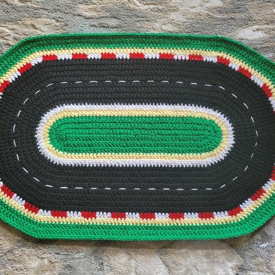 Wrn's Race Track Mat Pattern PDF File - Etsy