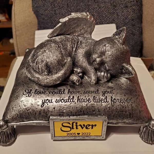 Custom Pet Urn/cat Urn for Ashes/personalized Name and Date Urn/cat ...