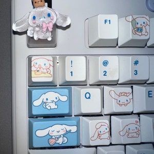 Cartoon Keycap Kawaii Mechanical Keyboard Pink Keycap 3D Keycaps Pink ...