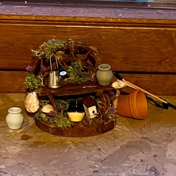 Large Stained-glass Look Window, Round, Handmade Miniature, Dollhouse ...