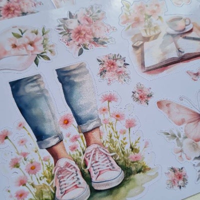 Reading Girl, Printable Planner Dashboard, Multiple Sizes, Bookish Girl ...