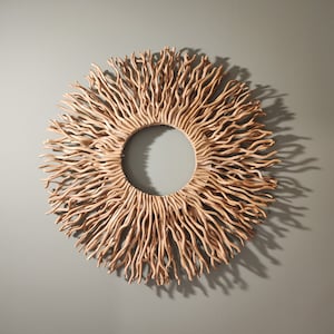 Authentic Mulberry Wall Decor-round Sunburst Decoration-handcrafted ...