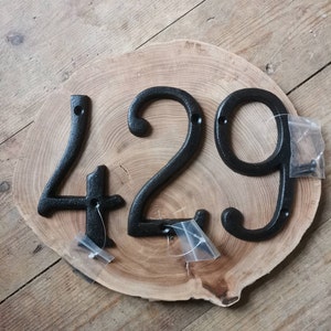 Cast Iron House Numbers 6 Inch Metal Home Address Numbers Antique ...