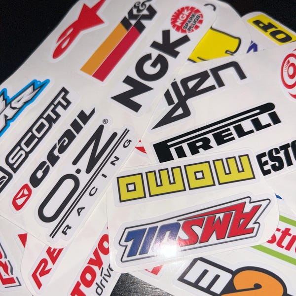 JDM Racing Car Stickers Pack Sponsors Logos Team Racing Sports Drift ...