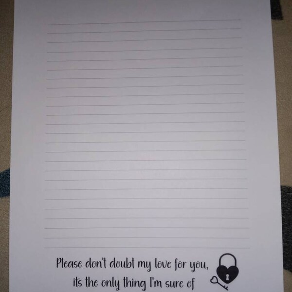 Prison Wife Stationery Printable, Digital Download - Etsy