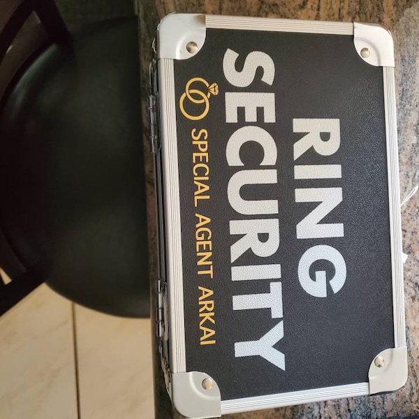 RING SECURITY Briefcase With Ring Holder Inside - Ring Bearer Case ...