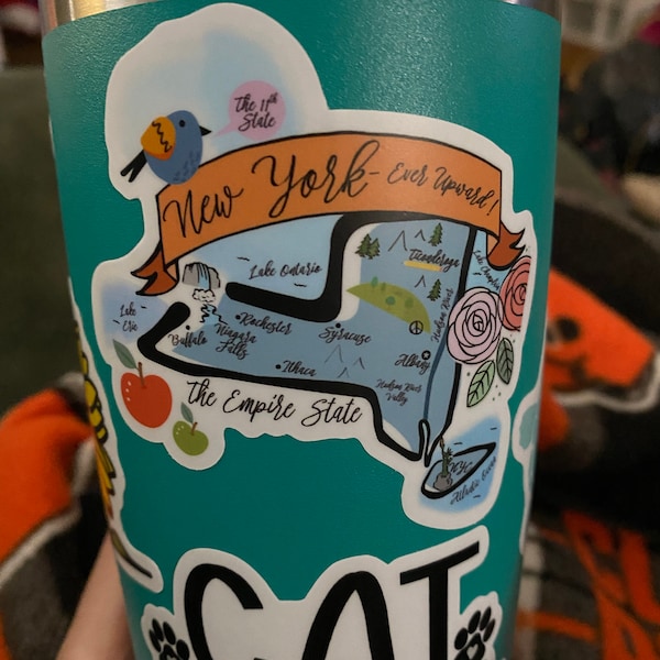 New York State Vinyl Sticker - Etsy