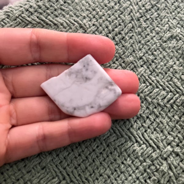 Howlite Slice - Natural Howlite Slab - Healing Stones and Crystals ...