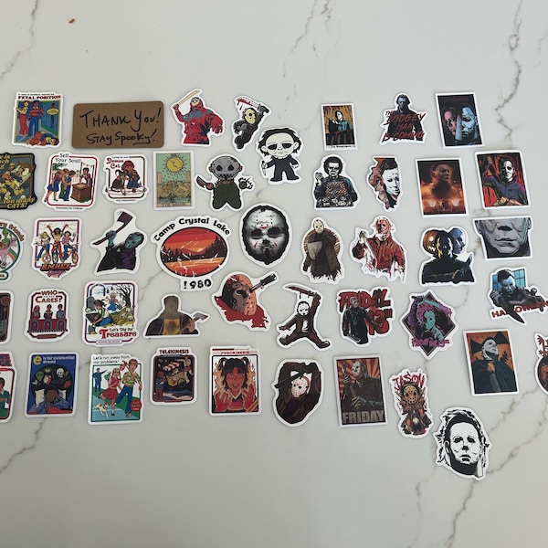 HORROR MOVIE, SATAN, Etc Sticker Packs - Vintage Style Decal Stickers ...