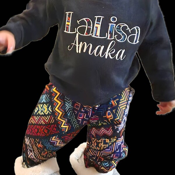 Boys Outfit in African Print, Africa Kids Outfit With Pants, African ...
