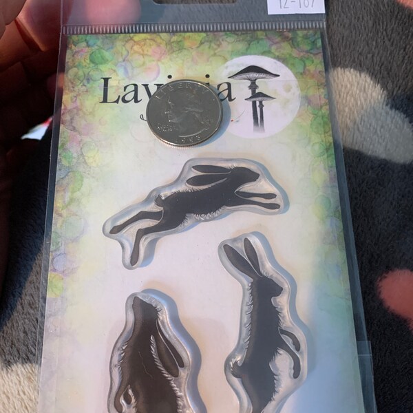Lavinia Stamps Whimsical Hares - Rabbit Stamp - Clear Cling Stamp ...