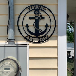 Anchor Sign Nautical Decor Beach Decor Nautical Sign - Etsy