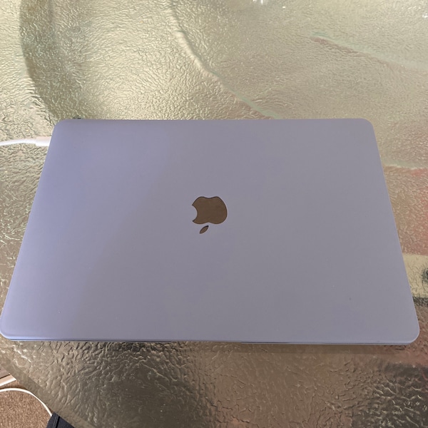 Blue Matte Unique MacBook Shell Case Decal Cover for New MacBook M1 Pro ...