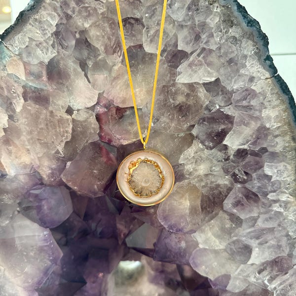 Extremely Powerful 5G EMF Orgonite Protection Necklace, Solar Quartz ...