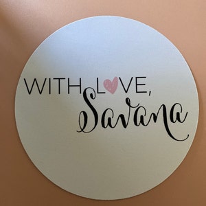 Custom Photo Round Mousepad Personalized Mouse Pad Photo Printed on ...