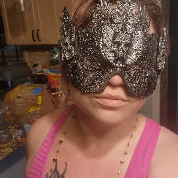 Blind Gothic Masquerade Mask, Moth Mask for Men and Women, Halloween ...