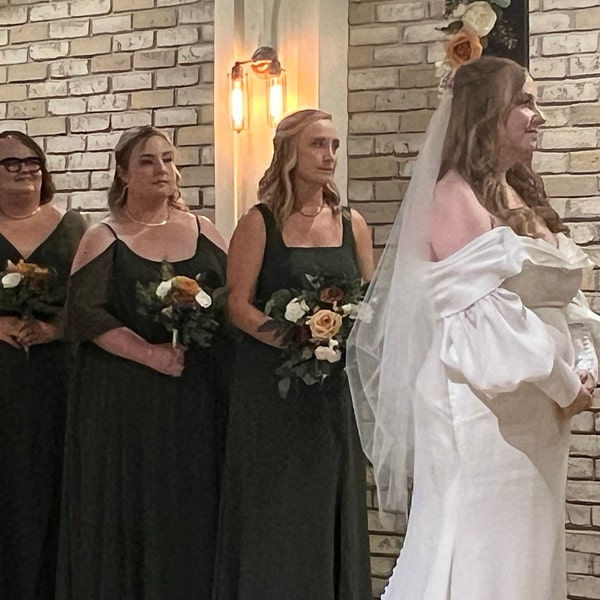 Draped Veil, Drape Veil, Single Tier Veil, Bridal Illusion Tulle Veil ...