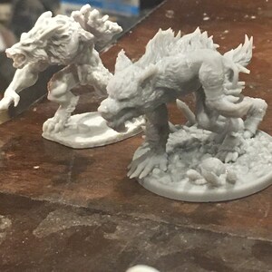 Viking Shapeshifter Werewolf Miniature Dnd Pathfinder - Etsy