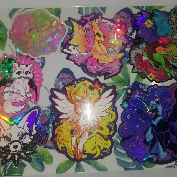 3.5 X 4 Holographic Discord MLP Vinyl Sticker - Etsy