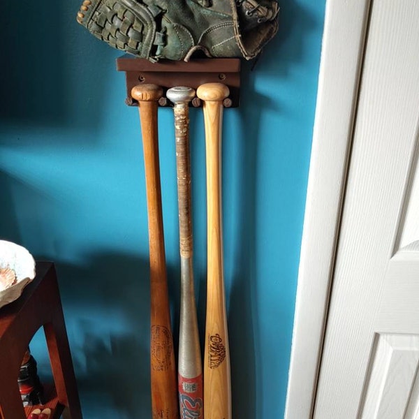 Baseball Bat Rack Display Holder Rack Meant to Hold 3 Full Size ...