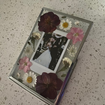 Pressed Flower Frame With Photo Anniversary Gift Gift for - Etsy